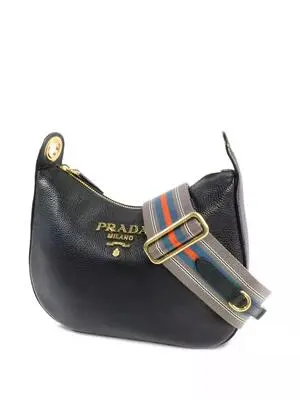 Prada Vitello Phenix Shoulder Bag - Black