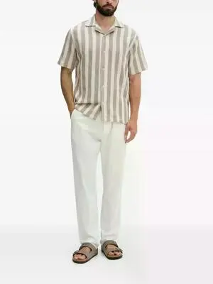 LINDBERGH Vertical-stripe Short-sleeve Shirt