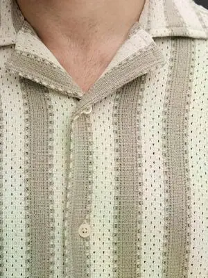 LINDBERGH Vertical-stripe Short-sleeve Shirt