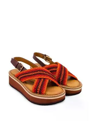 Clergerie Woven Platform Sandals