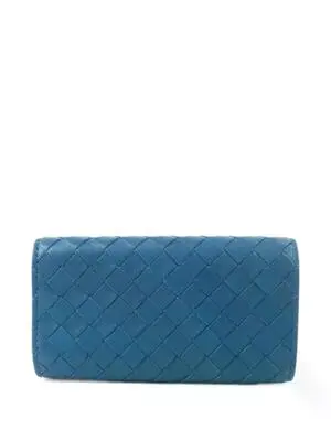Bottega Veneta Intrecciato Key Holder - Blue