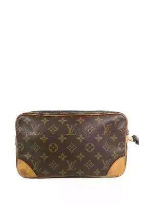 LOUIS VUITTON Gm Marly Dragonne Monogram Clutch Bag