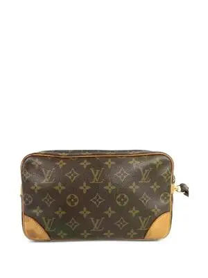 LOUIS VUITTON Gm Marly Dragonne Monogram Clutch Bag