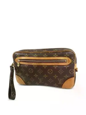 LOUIS VUITTON Gm Marly Dragonne Monogram Clutch Bag