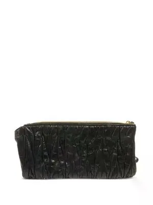 Miu Miu Matelassé Leather Clutch Bag