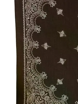 Destin Paisley-print Bandana Scarf - Brown