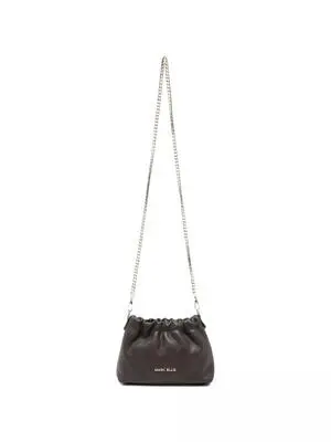 MARC ELLIS Zoedo Grained-leather Shoulder Bag - Brown
