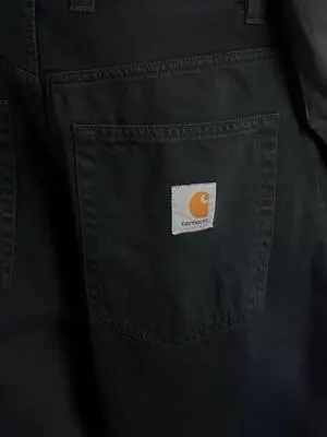 Carhartt Work In Progress Logo-patch Wide-leg Jeans