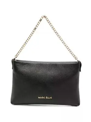 MARC ELLIS Ester Do Logo-plaque Chain-link Shoulder Bag - Black
