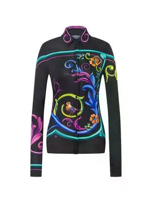 Moschino Floral-print Long-sleeve Shirt