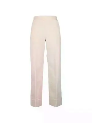 CIGALA'S Elasticated Straight-leg Trousers - Neutrals