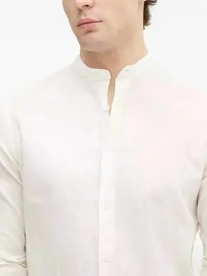 Lindbergh Band-collar Long-sleeve Shirt