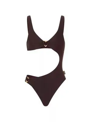 Moschino Heart-motif Cut-out Swimsuit