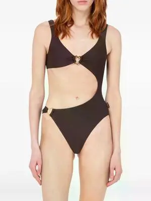 Moschino Heart-motif Cut-out Swimsuit