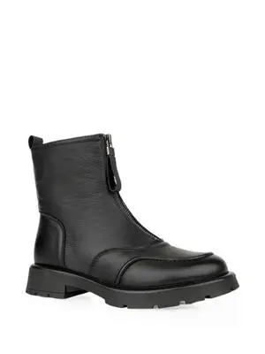 LINDA BAUMANN Front-zip Chunky-sole Boots