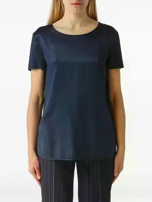 Max Mara Cortona Satin-finish Short-sleeve T-shirt