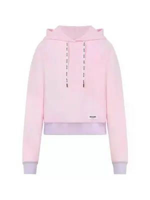 Moschino Logo-patch Drawstring Hoodie