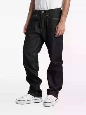 EVISU Multi-pocket Seagull-print Jeans