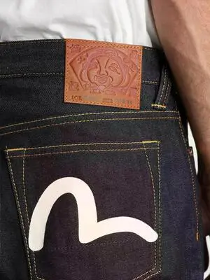 EVISU Multi-pocket Seagull-print Jeans