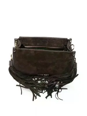 MARC ELLIS Lima M Cm Fringed Suede Shoulder Bag