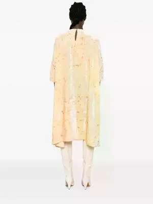 AODRESS Sequin-embellished Patchwork Midi Dress