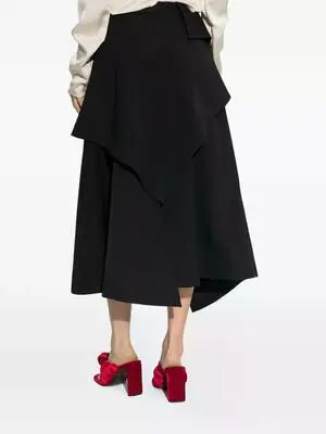 RÓHE Double-breasted Asymmetrical Midi Skirt