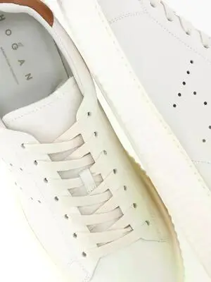 Hogan H-stripes Perforated Sneakers - White