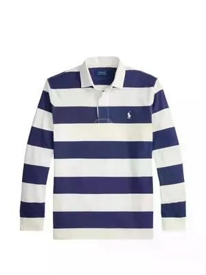 Polo Ralph Lauren Rugby Striped Polo Shirt - Blue