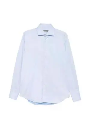 Corneliani Spread-collar Button-up Shirt - Blue