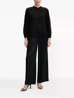 MARC AUREL Ruffled-collar Long-sleeve Shirt