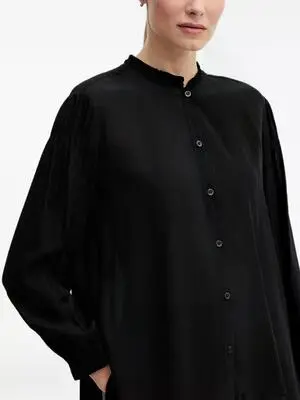 MARC AUREL Ruffled-collar Long-sleeve Shirt