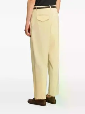 SEMICOUTURE Tera Pleated Straight-leg Trousers