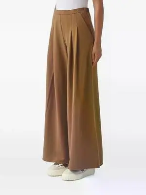 Max Mara Vongola Pleated Wide-leg Palazzo Pants