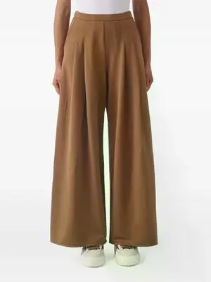 Max Mara Vongola Pleated Wide-leg Palazzo Pants