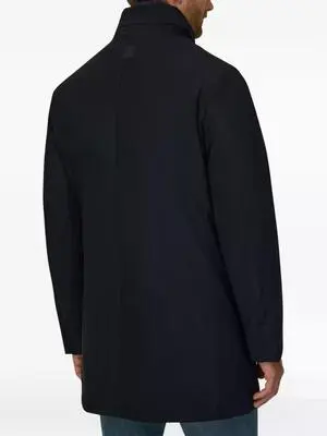 Boggi Milano Car Coat In Padded Technical Fabric