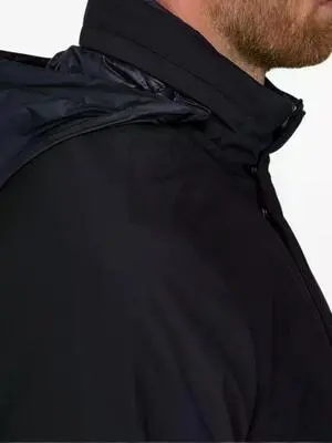Boggi Milano Car Coat In Padded Technical Fabric