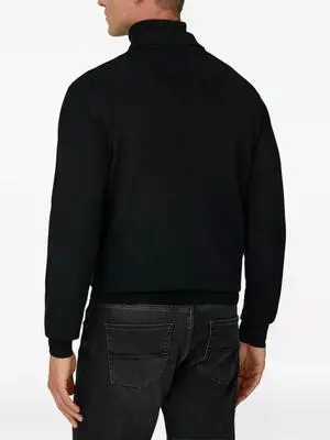 Boggi Milano Knitted Polo Shirt In Merino