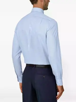Boggi Milano Shirt In Striped Cotton Regular Fit