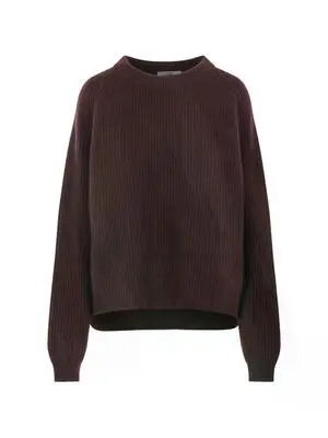 Dusan Ribbed-knit Raglan-sleeve Sweater