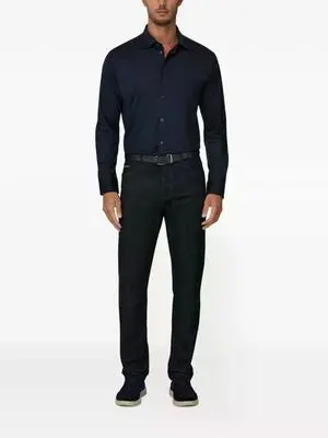 Boggi Milano Polo Shirt In Cotton And Silk Regular Fit