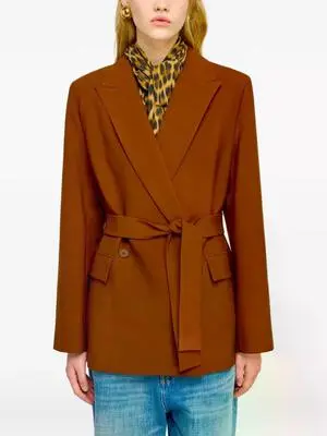 SEMICOUTURE Allison Belted Double-breasted Jacket