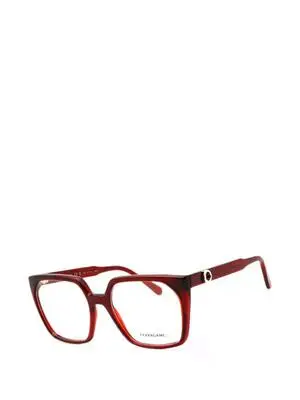 FERRAGAMO Gancini-detailed Glasses - Red