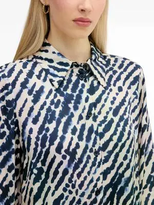 MARC AUREL Abstract-print Long-sleeve Shirt