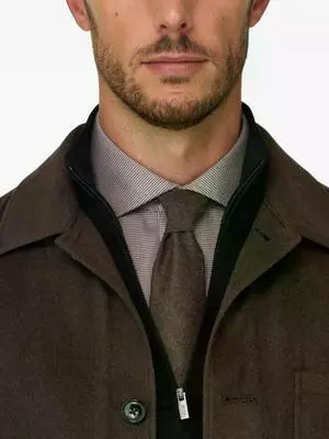 Boggi Milano Trade Shirt Jacket In Cashmere - Brown