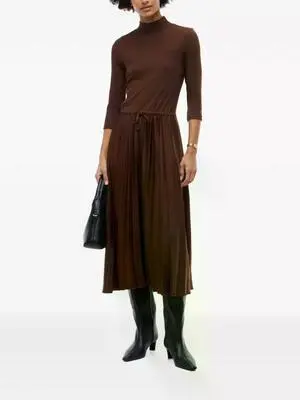 Tommy Hilfiger Pleated Drawstring-waist Midi Dress