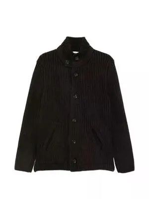 DANIELE FIESOLI Ribbed-knit Button-up Cardigan - Brown
