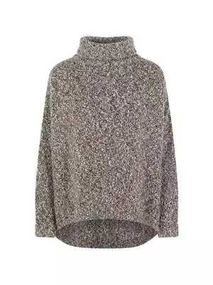 Dusan Mélange-knit Oversized Sweater - Brown