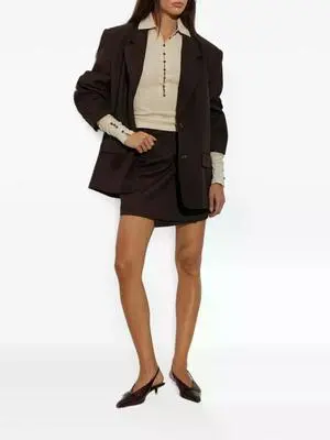 GESTUZ Gzpaula Wrap Skirt - Brown