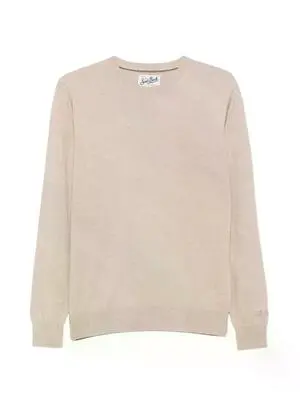 MC2 SAINT BARTH Regent Crew-neck Wool Sweater - Neutrals