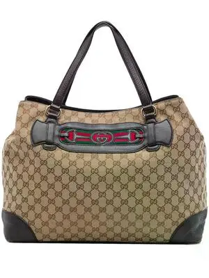 Gucci 2016-2026 Gg Canvas Web Dressage Tote Bag